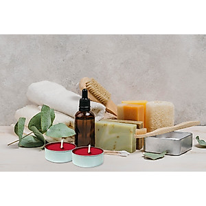 DecorRack 30 Tealight Candles, Apple Cinnamon Scented, Pleasant Fragrance Candle, Aromatherapy, Scented Home Decor, Votive Long Lasting Candles (Pack of 30)