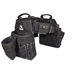 Gatorback Professional Carpenter's Tool Belt Combo w/Air-Channel Pro Comfort Back Support Belt. (Medium 31-35 Inch Waist)