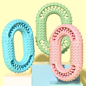 GMBYLBY Dog Molar Supplies Dog Chew Toy O-ring Shape Tooth Toothpaste Pet Tooth-brush Molar Pet Toy