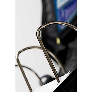 Case-it The King Sized Zip Tab Zipper Binder - 4 Inch D-Rings - 5 Subject File Folder - Multiple Pockets - 800 Sheet Capacity - Comes with Shoulder Strap - Dark Purple D-186