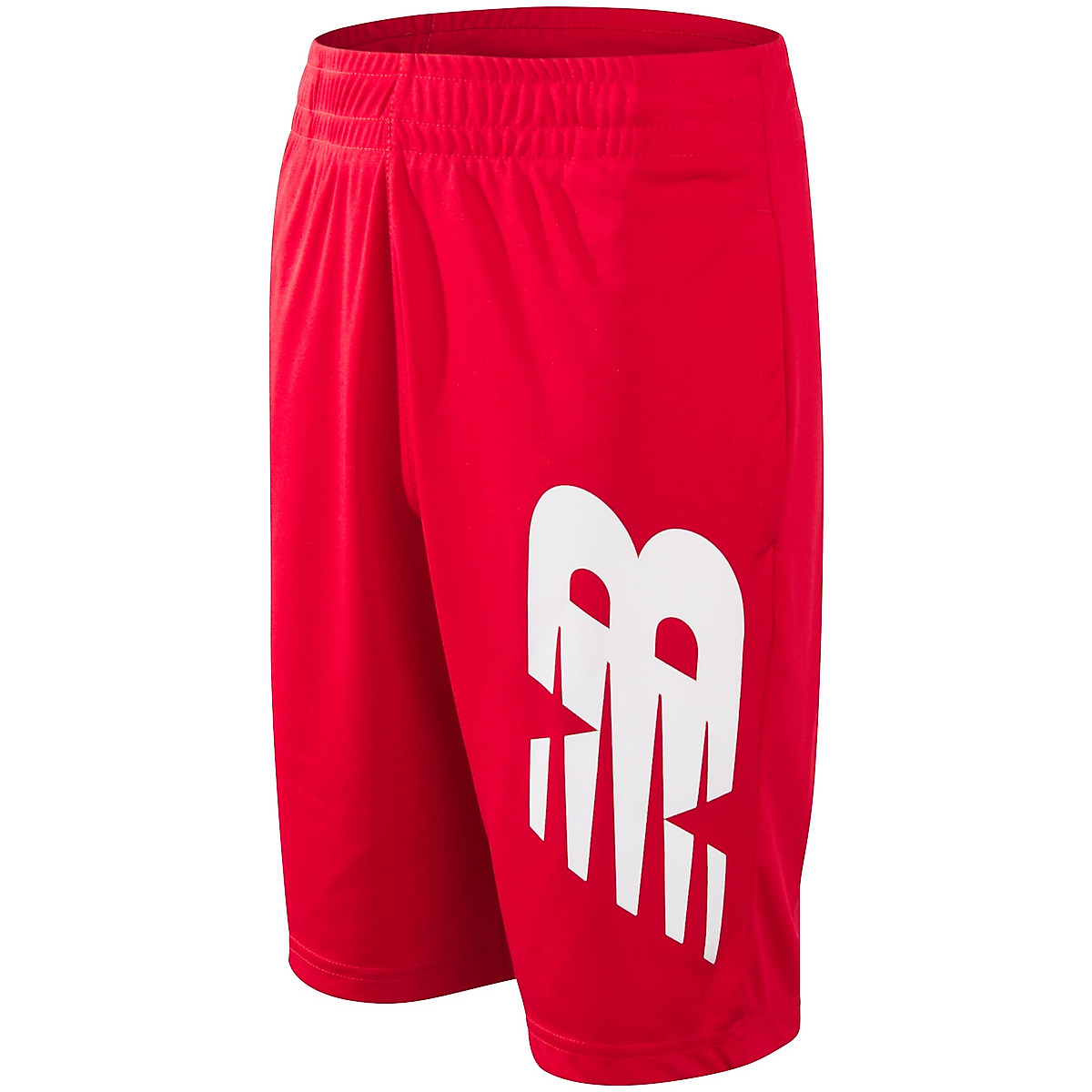 New Balance Boys’ Active Shorts – 2 Pack Performance Mesh Basketball Shorts – Workout Gym Shorts for Boys (4-20), Size 5-6, Indigo/Red