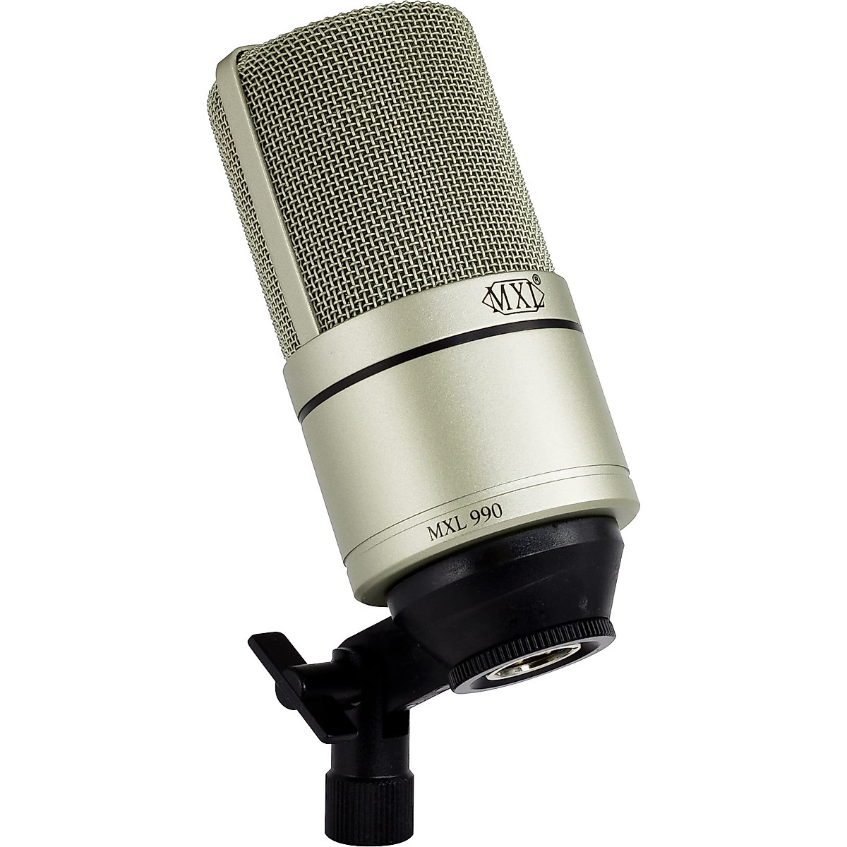 MXL 990/991 Large and Small Diaphragm Condenser Microphone Bundle Project/Home Studio Recording | XLR | Cardiod (Champagne)