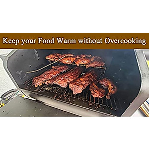 QuliMetal Grill Warming Rack for Green Mountain Grills Daniel Boone Pellet Grills, Stainless Steel, Replacement Parts for GMG-6008