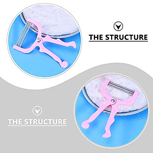 Healifty Manual Chin Hair Shaver 2Pcs Portable Facial Hair Removal Threading Epilator Manual Beauty Hair Remover for Women (Pink) Face Hair Threader