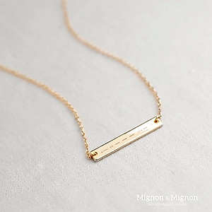 MignonandMignon Morse Code Necklace Jewelry Gift Sister In Law High School Graduation - 9N-MC