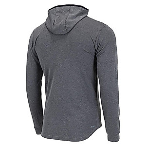 New Balance Men's Tenacity Hooded Quarter Zip 22, Black, Large