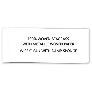 DII Trapezoid Seagrass Metallic Basket, 16x5x4-Set of 2, Silver