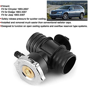 Radiator Coolant Filler, Duokon radiator filler neck, Radiator with T-Branch Water Pipe Kit 55116901AA 1993-2007