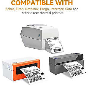 4x6 Thermal Labels, Muotich Direct Thermal Shipping Label 500 Labels, Perforated Postage Thermal Labels for MUNBYN, MFLABEL, Rollo, Zebra, NefLaca- Commercial Grade