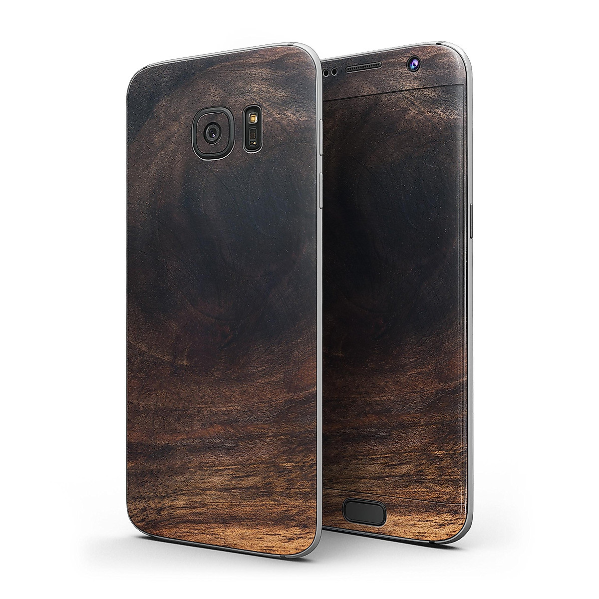 Design Skinz Design Skinz Knotted Rich Wood Plank Full-Body Wrap Decal Skin-Kit for The Galaxy S7 Edge