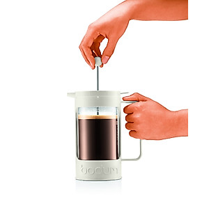 Bodum Bean French Press Coffee Maker with Coffee Grind Catcher, 34 Ounce, Black