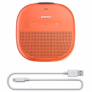 Bose SoundLink Micro: Small Portable Bluetooth Speaker (Waterproof), Bright Orange