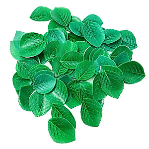 112Pcs Edible Green Leaves for Cupcake Toppers Rice Wafer Paper for St. Patricks Day, Easter Baby Shower Wedding Cake Happy Birthday Party Decoration Wedding/graduation/Hawii/Summer/Anniversary