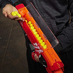 Nerf Perses MXIX-5000 Rival Motorized Blaster (red) - Fastest Blasting Rival System, Up to 8 Rounds Per Second - Rechargeable Battery, Quick-Load Hopper