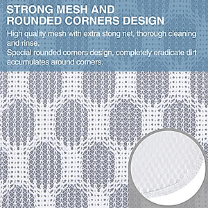3 pcs Durable Honeycomb Mesh Laundry Bags for Delicates 3 Medium (12" x 15")