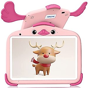 Kids Tablet 10 inch Tablet for Kids with Case Included, Android Toddler Tablet for Toddlers with WiFi 2.0MP+5.0MP Dual Camera IPS Screen Parental Control YouTube Netflix, 2GB 32GB Kids Learning Tablet