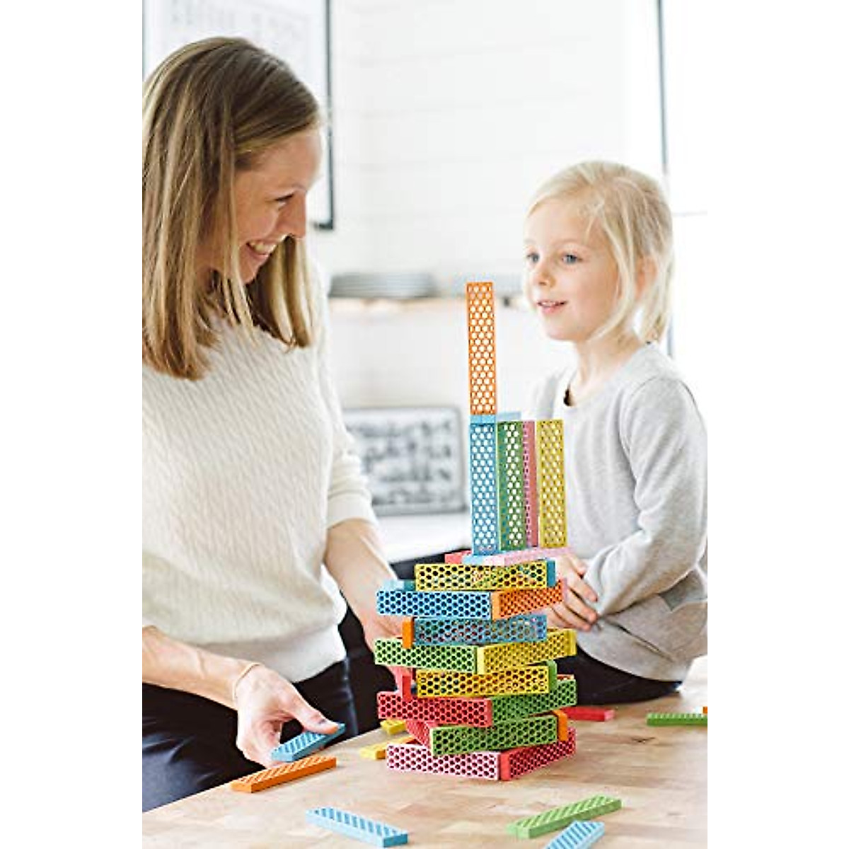 Tegu 40 Piece Perfect Blocks Building Set Purple & Blue (Amazon Exclusive)