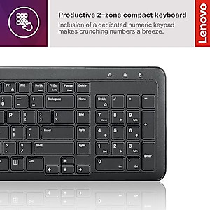 Lenovo 300 Wireless Keyboard, Black