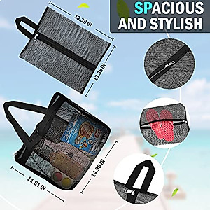 Shower Caddy, 7 outside mesh pockets with Totes Mesh Beach Bag,for Beach Pool Travel Daily Shower Caddy, Pool Gym Grocery Travel with Wet Pocket Mesh Shower Caddy