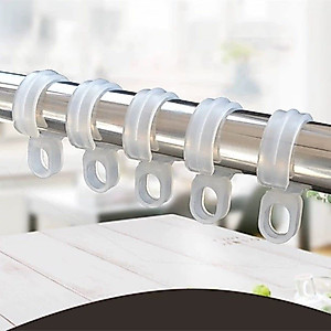 20pcs Windproof Hook Round Hanging Hook Hanger Clothes Buckle Hook Non-Slip Clothes Hanger Buckle Clips(White)