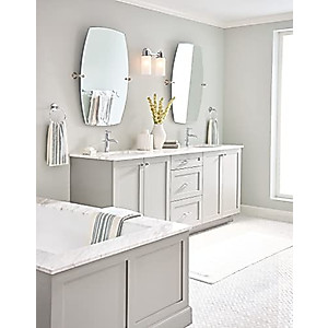 Moen Gibson Chrome One-Handle Single Hole Modern Bathroom Sink Faucet with Optional Deckplate, 6145