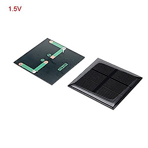 uxcell 5Pcs 1.5V Poly Mini Solar Cell Panel Module DIY for Light Toys Charger 52mm x 52mm