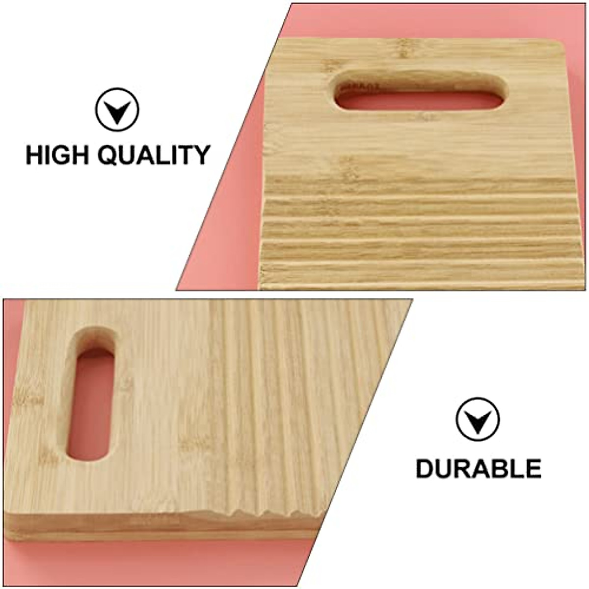 Cabilock Wood Washing Clothes Washboard Laundry Washboard Hand Wash Board Mini Scrubbing Board Mat for Home Kids Cleaning Shirts