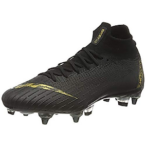 Nike Superfly 6 Elite SG-Pro AC Mens Football Boots AH7366 Soccer Cleats (UK 6.5 US 7.5 EU 40.5, Black Metallic Vivid Gold 077)