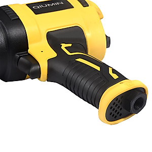 QIUMIN 1/2 Inch Air Impact Wrench, 15600 ft-lbs Max Torque, Heavy Duty 8000RPM Composite Compact Gun Driver for Auto Repair