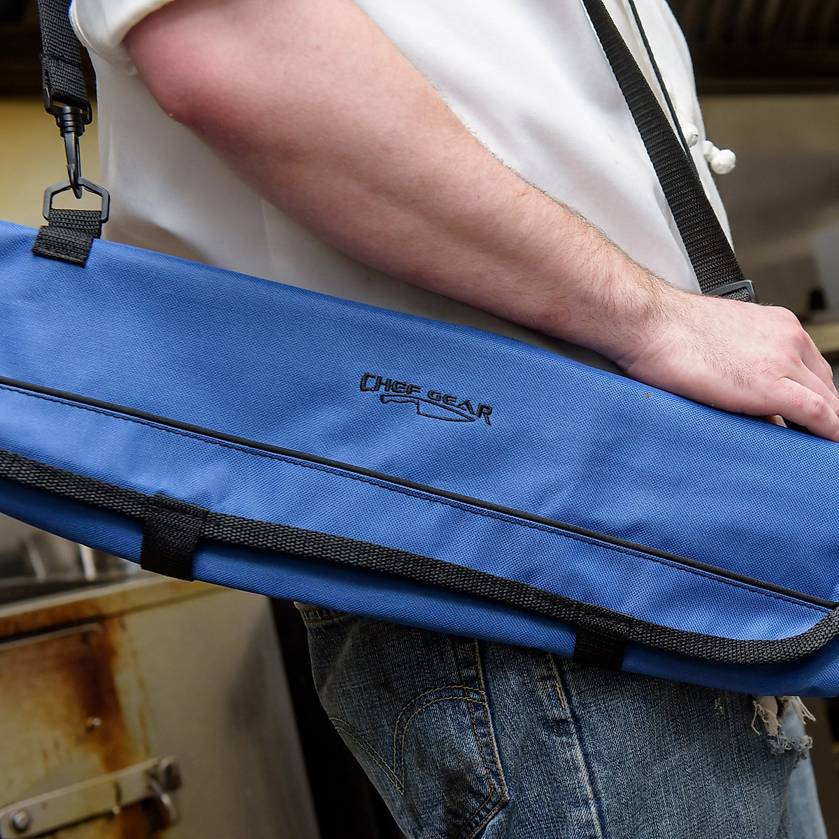 Ergo Chef 9 Pocket Knife Roll Bag, Trifold, Blue
