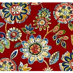 RSH DECOR: Tufted Adirondack Chair Cushion | 42.5” x 21” | All-Weather Spun Fabric | Water and Fade-Resistant | Outdoor Cushion for Patio Furniture | Daelyn Cherry