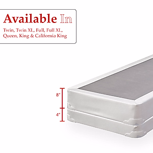 Greaton, 9-Inch Medium Firm Water-Resistance Vinyl Innerspring Mattress and 4” Wood Box Spring with Metal Frame, Experience Superior Support and Comfort with Clean and Safe Sleep, Full XL, Green