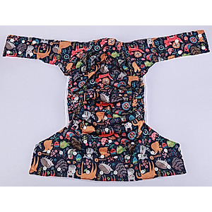 ReUseLife 2 Pieces Adjustable Washable Reusable Cloth Incontinence Underwears for Women and Men,Adult Cloth Diaper,Snap Closure,Waist 27-39 Inches