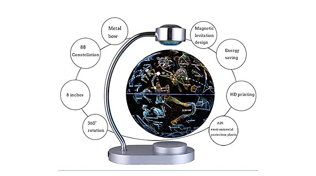 Illuminated USB World Globe - Explore Day & Night