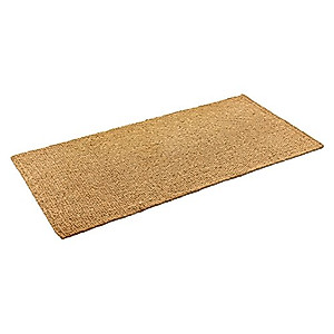 Kempf Coir Rug with Anti-Slip Latex Backing, 24 by 48-inch, Runner Mat, Natural Coco, Ecofriendly