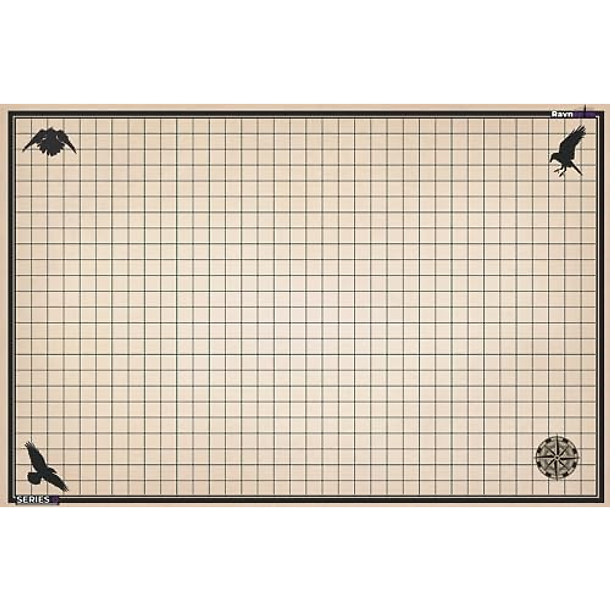 DND Battle Mat Ultimate 2 Pack Starter Set Accessory for RPG Role Playing Games 24" X 36" Ultradurable Non-Staining Dry/Wet Erase Premium Vinyl Battle Grid Ravnspire Series 0 (Series 0)