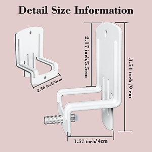 Unique 6 Pcs Metal Anti-Slip Mattress Gaskets-Secure Your Mattress in Place, Prevent Slipping-Solid and Easy to Install, Perfect for Home & Dorm Use/White