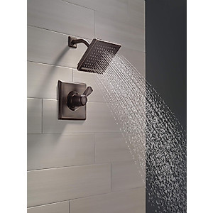 Delta Faucet Dryden 14 Series Single-Function Shower Trim Kit with Single-Spray Touch-Clean Shower Head, Venetian Bronze, 2.0 GPM Water Flow, T14251-RB-WE (Valve Not Included)