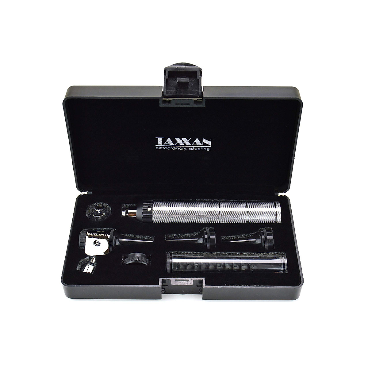 TAXXAN Otoscope ENT Diagnostic Set with Metal Adapter to USE Standard Disposable Speculum