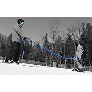 MDXONE Kids SKI Trainer Child SKI Harness with Rope and Absorb bungees RED