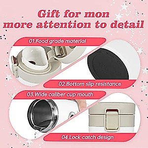 IDOKER Gift for Mom and Women, Mama mug Bear, Double Walled Vacuum Travel Coffee Mug with Lid, Leakproof Mom Mug for Birthday Christmas Mothers Gifts Day from Daughter/ Son.