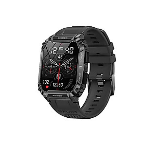 Smart Watches for Men, Bluetooth Call (Answer/Make Call) Smartwatch IP68 Waterproof Fitness Watch Tracker for Android iOS iPhones with Heart Rate Blood Pressure SpO2, 1.95" Tactical Sports Smartwatch