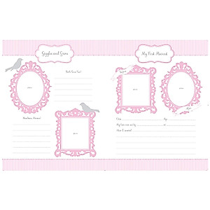 C.R. Gibson Pink and White 'Sweet Baby Girl' Bound First Five Years Baby Book, 64pgs, 10'' W x 11.75'' H