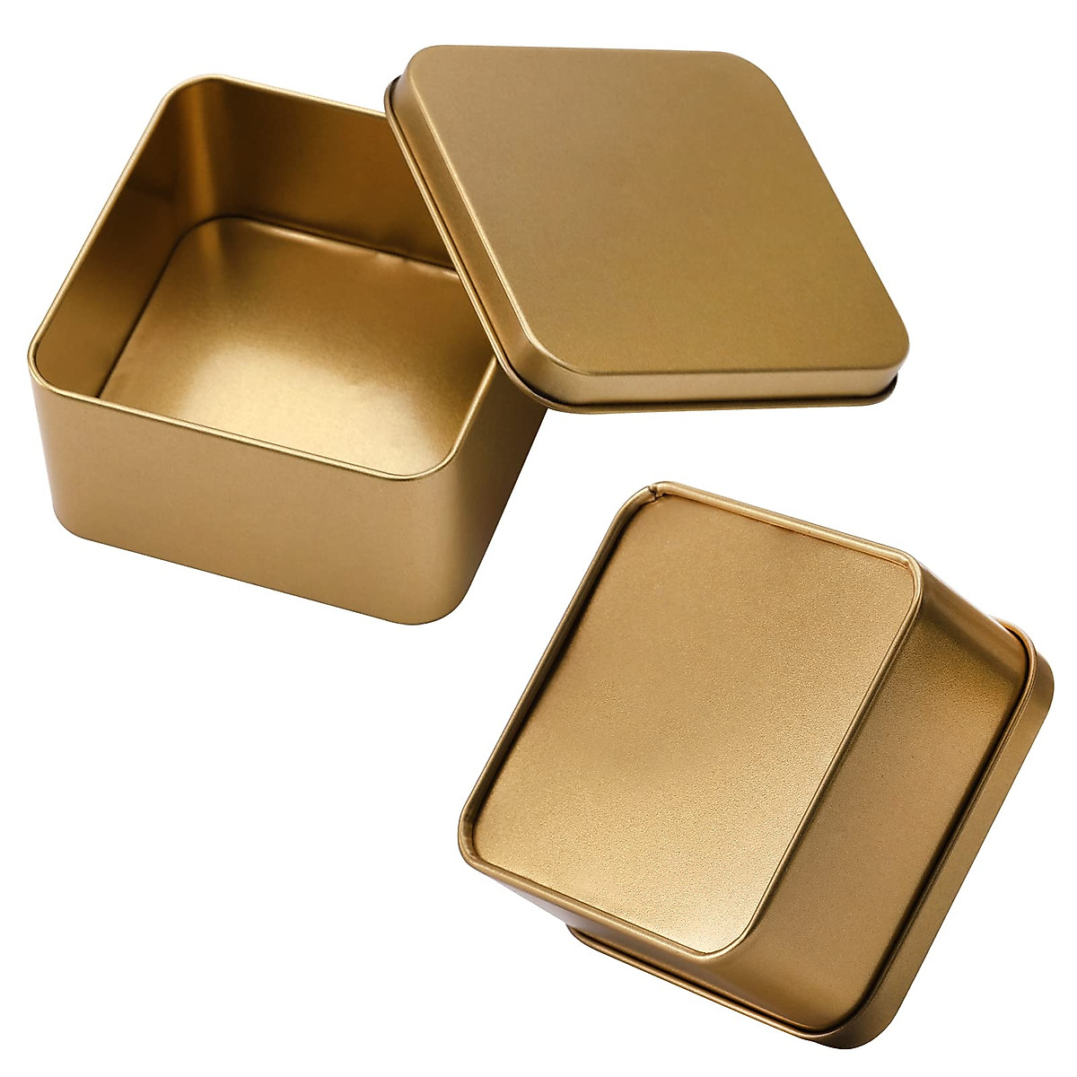 Peohud 20 Pack Tin Boxes with Lids, Empty Metal Tins, Portable Storage Metal Tin Container Organizer for Cookie, Candy, Treats, Gifts, Favors and Crafts