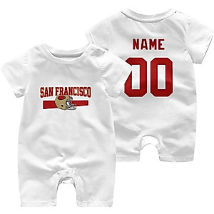 ANTKING San Francisco Baby Clothes Personalized Custom Baby Name and Number for Boy Girl Gift