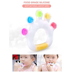 Baby Palm Teether, Silicone Teething Toys for Babies 0-6 Months,6-12 Months, Soothing Teething Pain, BPA Free, Easy Grasp, Anti-Choking