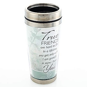 Elanze Designs True Friends Are Hard to Find 16 Oz Stainless Steel Travel Mug with Lid