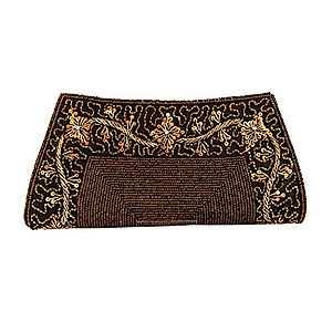 CRAFT BAZAAR Handmade Bead Wristlet Clutch Purse For Women, Evening Purse For Parties, Brides, Festivals