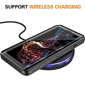 GOLDJU Samsung Galaxy S10 Plus Waterproof Case,S10 Plus Built in Screen Protector 360° Full Body Protective Shockproof Dirtproof Sandproof IP68 Underwater 6.4