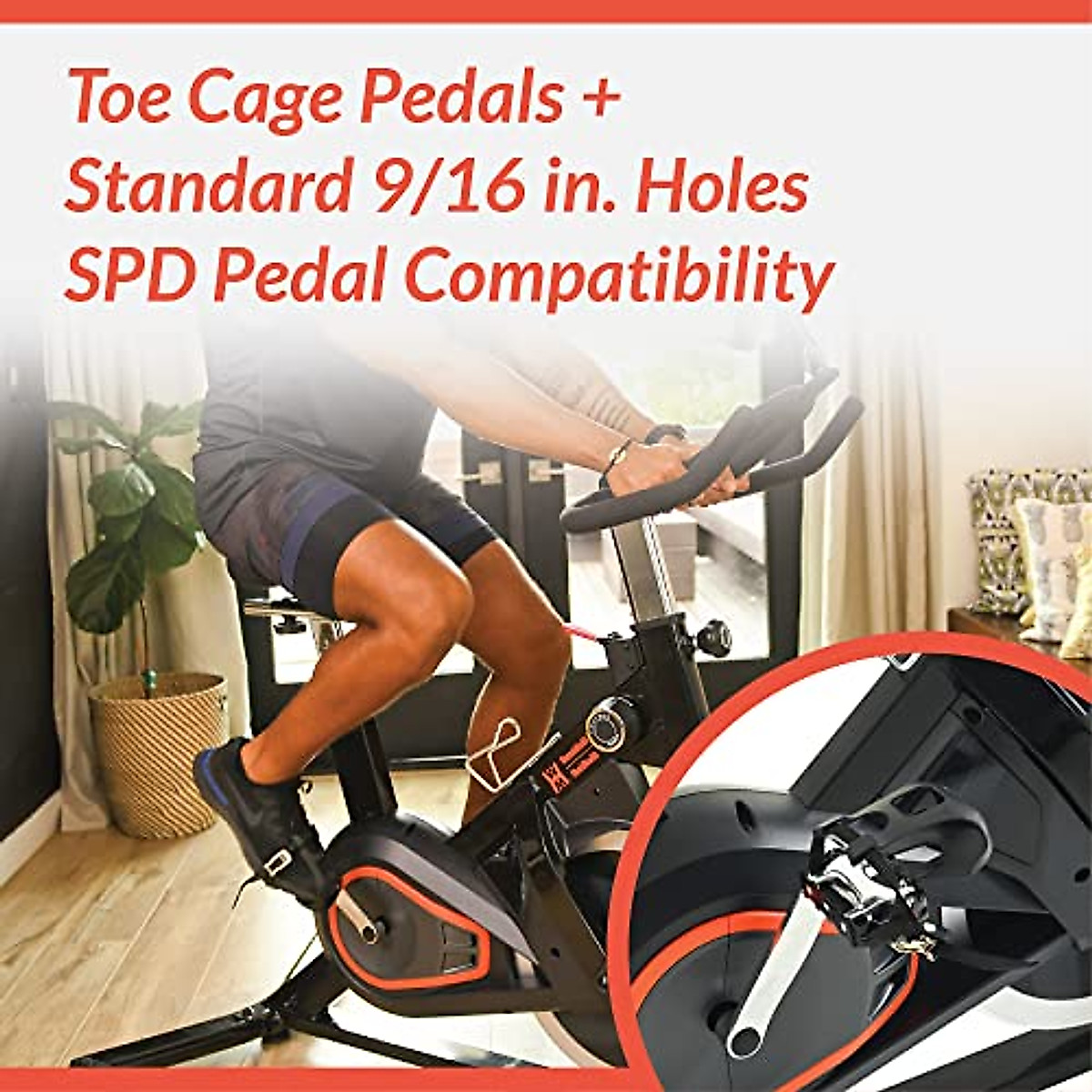 Women’s Health Men’s Health - Indoor Cycling Exercise Bike - Stationary Bike with Bluetooth Smart Connect - Stationary Exercise Bikes for Home Gym Designed to Work with the MyCloudFitness App